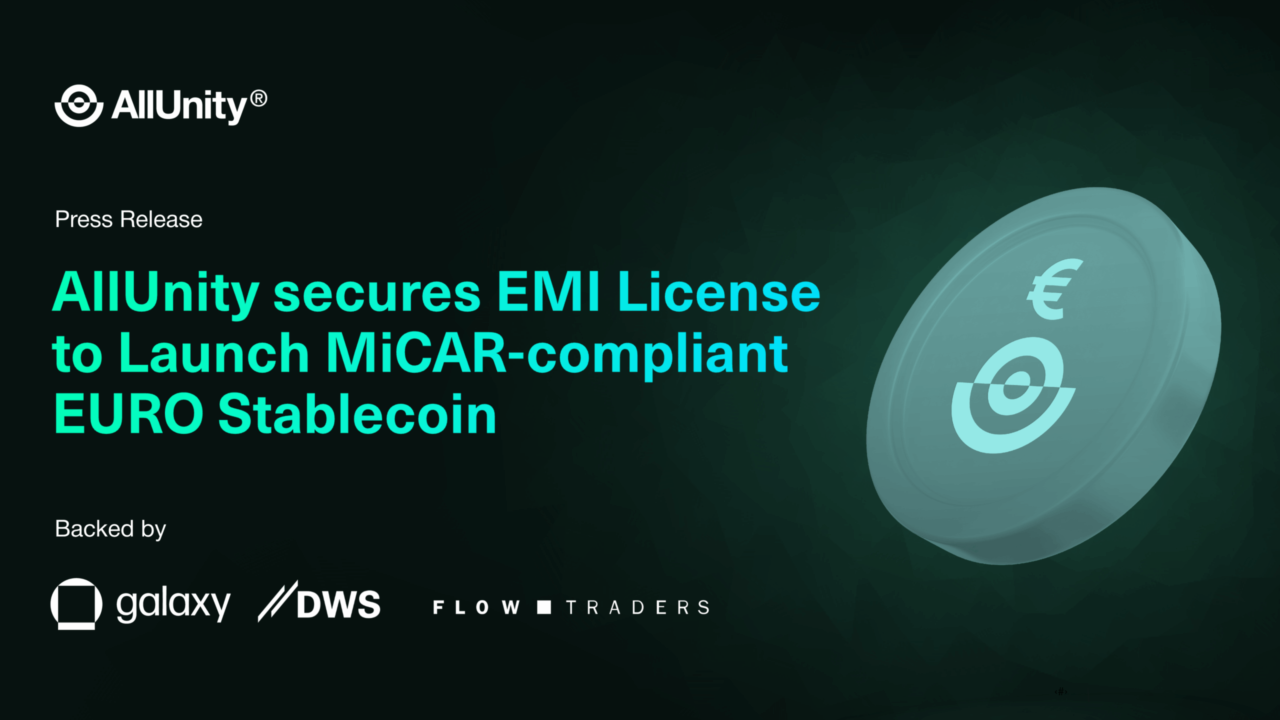 AllUnity secures BaFin EMI License to Launch its MiCAR compliant EURO stablecoin - AllUnity