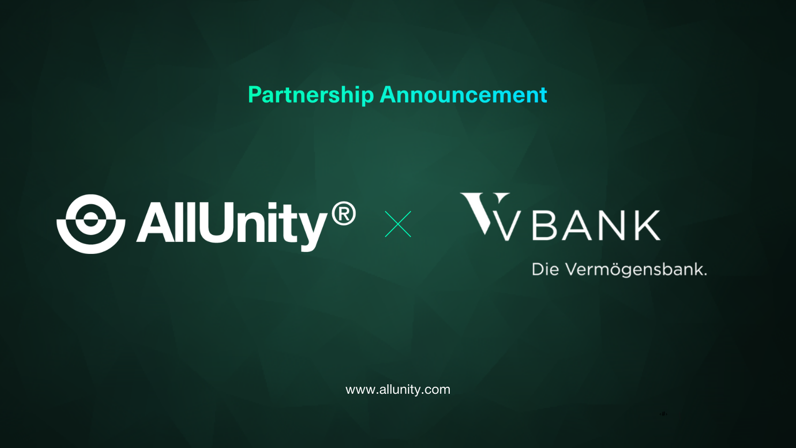 AllUnity Announces Partnership with V-Bank as Reserve Bank for EURAU - AllUnity